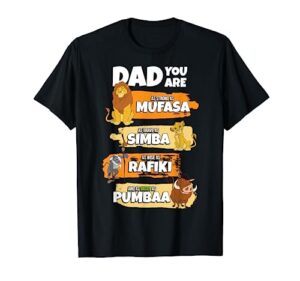 disney the lion king dad you are word stack funny t-shirt