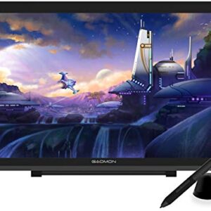 GAOMON PD2200 130% sRGB Full-Laminated Pen Display with 8192 Battery-Free Tilt-Support Stylus 8 Touch Buttons -21.5'' Graphics Drawing Tablet Monitor with Adjustable Stand