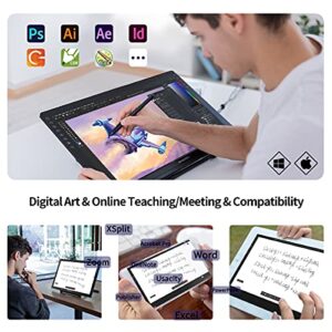 GAOMON PD2200 130% sRGB Full-Laminated Pen Display with 8192 Battery-Free Tilt-Support Stylus 8 Touch Buttons -21.5'' Graphics Drawing Tablet Monitor with Adjustable Stand