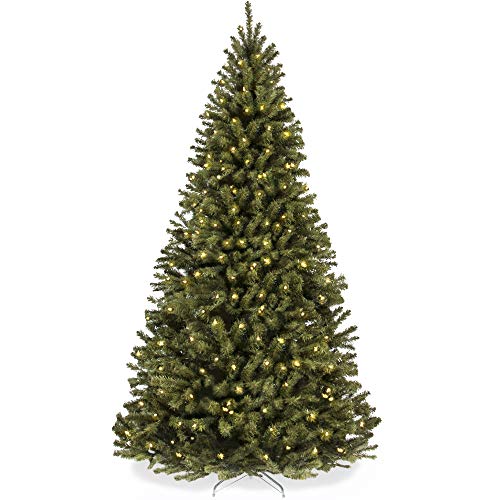 Best Choice Products 4.5ft Pre-Lit Spruce Artificial Holiday Christmas Tree for Home, Office, Party Decoration w/ 200 Incandescent Lights, 763 Branch Tips, Easy Assembly, Metal Hinges & Foldable Base