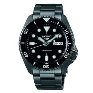 seiko srpd65 5 sports men's watch gunmetal 42.5mm stainless steel