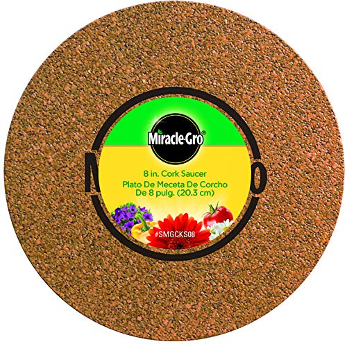 Miracle-Gro SMGCKS08 8" Cork Saucer, Natural