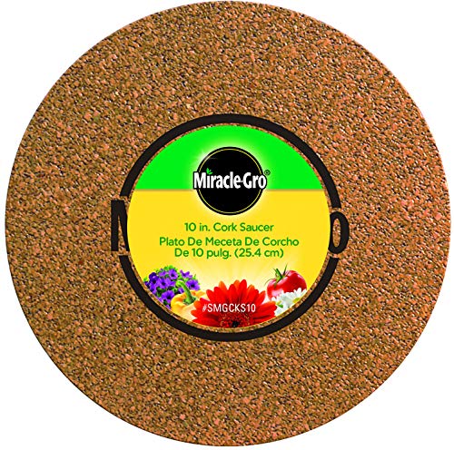 Miracle-Gro SMGCKS10 10" Cork Saucer, Natural