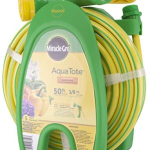 Miracle-Gro SMG12812 Mini Hose Reel with Nozzle, Green