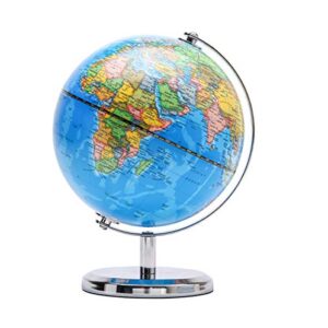 exerz political globe dia 5.5-inch (14cm)- mini world globe - educational/geographic