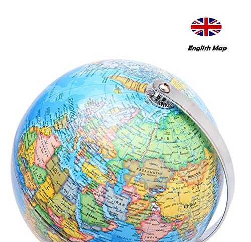 Exerz Political Globe Dia 5.5-inch (14cm)- Mini World Globe - Educational/Geographic