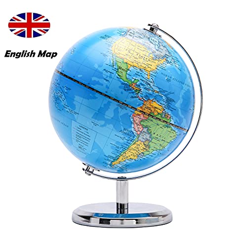 Exerz Political Globe Dia 5.5-inch (14cm)- Mini World Globe - Educational/Geographic