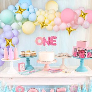 Pastel Latex Balloons 185 Pcs Assorted Macaron Balloons Garland Kit for Baby Shower Wedding Birthday Party Supplies