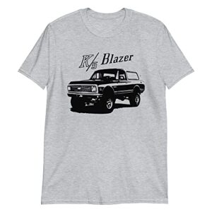 1971 chevy k5 blazer short-sleeve unisex t-shirt sport grey