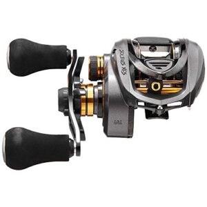 favorite fishing soleus xcs baitcasting baitcaster reel, gun metal 6.6:1 (right)