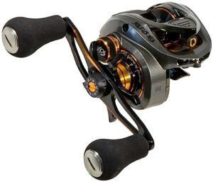 favorite fishing soleus xcs baitcasting baitcaster reel, gun metal 8.1:1 (right)