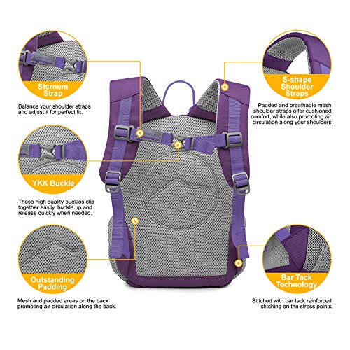 MOUNTAINTOP Kids Toddler Backpack for Boys Girls Preschool Kindergarten Bag