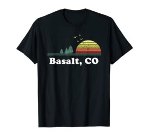 vintage basalt, colorado home souvenir print t-shirt