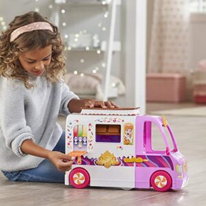 Disney Princess Comfy Squad Sweet Treats Truck, Playset with 16 Accessories, Pretend Ice Cream Shop, Toy for Girls 5 Years Old and Up