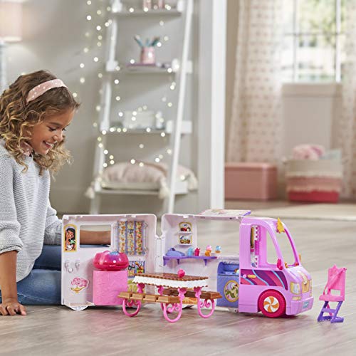 Disney Princess Comfy Squad Sweet Treats Truck, Playset with 16 Accessories, Pretend Ice Cream Shop, Toy for Girls 5 Years Old and Up