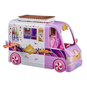 Disney Princess Comfy Squad Sweet Treats Truck, Playset with 16 Accessories, Pretend Ice Cream Shop, Toy for Girls 5 Years Old and Up