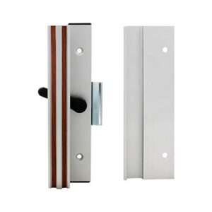 baomain 1 set patio door handle c-1005 4-15/16" hole centers surface mounted, clamp style, aluminum