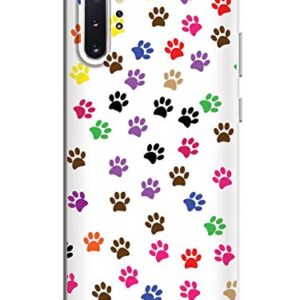 Inspired Cases - 3D Textured Galaxy Note 10 Plus Case - Rubber Bumper Cover - Protective Phone Case for Samsung Galaxy Note 10 Plus - Paw Print Pattern Dog or Cat