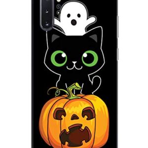 Inspired Cases - 3D Textured Galaxy Note 10 Plus Case - Rubber Bumper Cover - Protective Phone Case for Samsung Galaxy Note 10 Plus - Cute Halloween Trio - Black