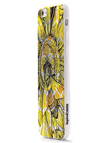 Inspired Cases - 3D Textured Galaxy Note 10 Plus Case - Rubber Bumper Cover - Protective Phone Case for Samsung Galaxy Note 10 Plus - Sunflower Honey Bee - White