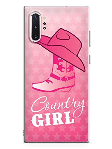 Inspired Cases - 3D Textured Galaxy Note 10 Plus Case - Rubber Bumper Cover - Protective Phone Case for Samsung Galaxy Note 10 Plus - Country Girl - Cowgirl