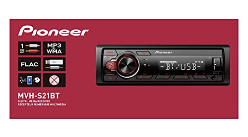 Pioneer MVH-S21BT Digital Media Receiver, Single DIN, in-Dash