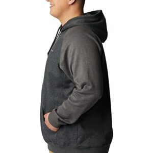 Columbia Men's Hart Mountain II Hoodie, Black Heather/Shark Heather, Small