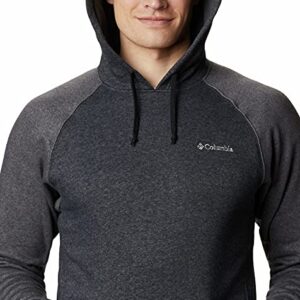 Columbia Men's Hart Mountain II Hoodie, Black Heather/Shark Heather, Small