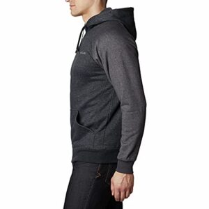 Columbia Men's Hart Mountain II Hoodie, Black Heather/Shark Heather, Small