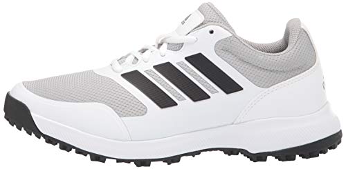 adidas Men's Tech Response Spikeless Golf Shoe, Ftwr White/Core Black/Grey Two, 9.5