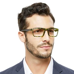 occi chiari blue light blocking glasses for men readers 0 1.0 1.25 1.5 2 2.25 2.5 3 3.5 4.0 5.0 6.0 ( green demi , 2.25 )