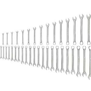 TEKTON Combination Wrench Set, 46-Piece (1/4-1-1/4 in., 6-32 mm) | WCB90301