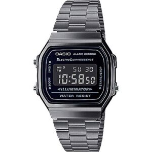 casio g-shock unisex a168wgg-1bvt digital vintage watch silver