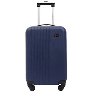 Travelers Club Cosmo Hardside Spinner Luggage, Navy Blue, 2-Piece Set (20/28)