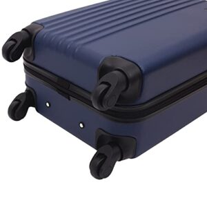 Travelers Club Cosmo Hardside Spinner Luggage, Navy Blue, 2-Piece Set (20/28)