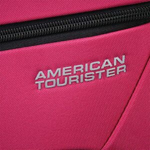 American Tourister 4 Kix Expandable Softside Luggage with Spinner Wheels, Pink, Checked-Medium 25-Inch