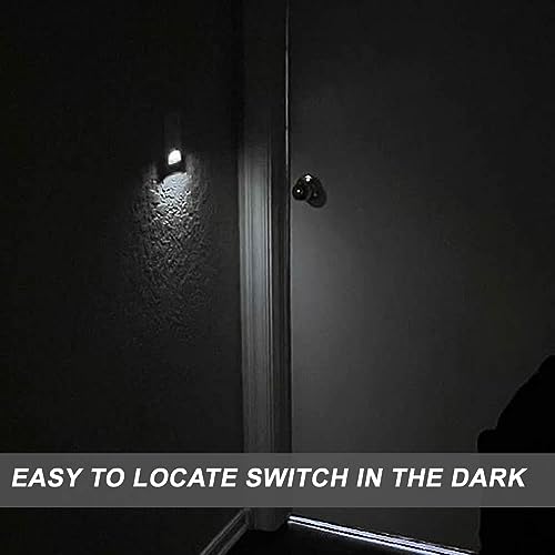 4Pack SOZULAMP Illuminated Light Switch-Esay to Install,No Neutral Wire,Single-Pole Decorator Paddle Rocker Light Switch with Night Light,15Amp 120/277Volt,Glossy White