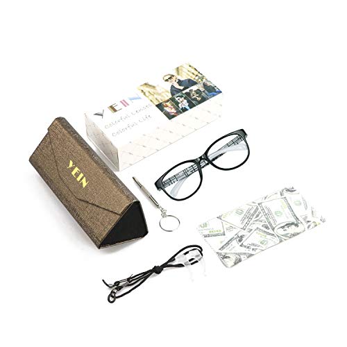 YEIN Bifocal Reading Glasses, Photochromic Brown Sunglasses, 0.00/+2.00 Magnification for Women/Men