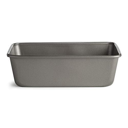 Cooking Light Heavy Duty Nonstick Bakeware Carbon Steel Bread Pan or Loaf Pan with Quick Release Coating, Manufactured without PFOA, Dishwasher Safe, Oven Safe, 9.25-Inch x 5.25-Inch, Gray