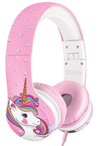 nenos kids headphones children’s headphones for kids toddler headphones limited volume unicorn unicorn