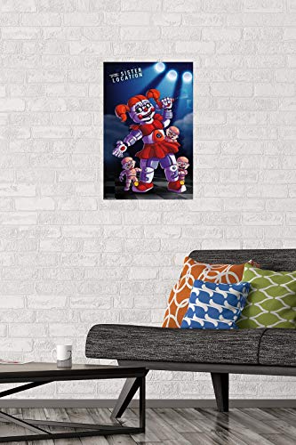 Trends International Five Nights at Freddy's: Sister Location - Baby Wall Poster, 14.725" x 22.375", Premium Unframed Version