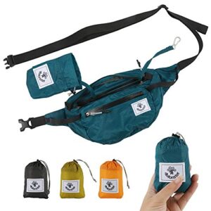 4monster hiking waist packs portable,water resistant fanny pack bags lightweight with adjustable strap for outdoor, workout,running,hiking,traveling,biking,camping and fishing (blue, 2l)