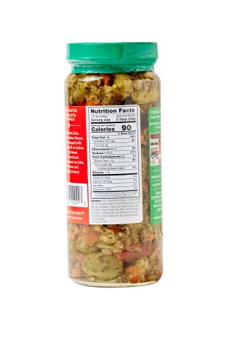 Central Grocery Olive Salad - 16oz (Pack of 2) Perfect for Muffulettas, Sandwiches, Pizza Toppings, Pastas, Hot Dog Topper and More