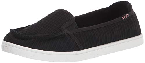 Roxy womens Minnow Slip on Shoe Sneaker, New Black, 8 US