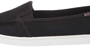 Roxy womens Minnow Slip on Shoe Sneaker, New Black, 8 US