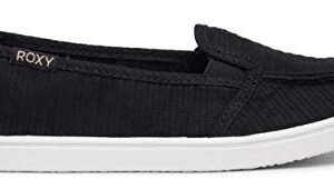 Roxy womens Minnow Slip on Shoe Sneaker, New Black, 8 US