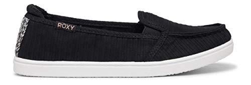 Roxy womens Minnow Slip on Shoe Sneaker, New Black, 8 US