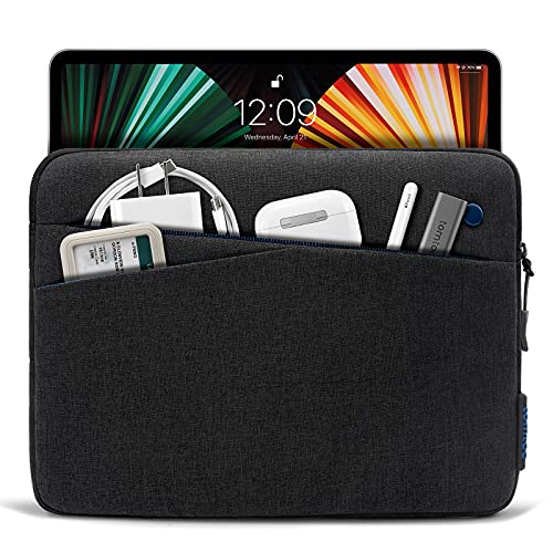 tomtoc Tablet Sleeve Bag for 12.9-inch iPad Pro M2&M1 (6th/5/4/3rd Generation) 2022-2018 with Magic Keyboard and Smart Keyboard Folio or Logitech Slim Folio Pro Case, Front Pocket Tablet Accessories