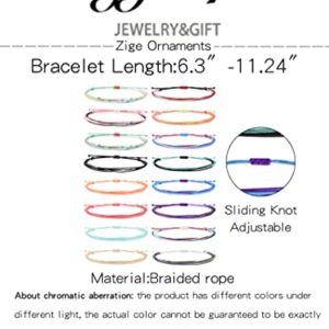 Dcfywl731 Surfer Wave Ankle Bracelets for Teen Girls String Cute Bracelet Anklets Boho Surfer Bracelets Anklets for Women Handmade Adjustable Waterproof Friendship Bracelets Anklets Pack