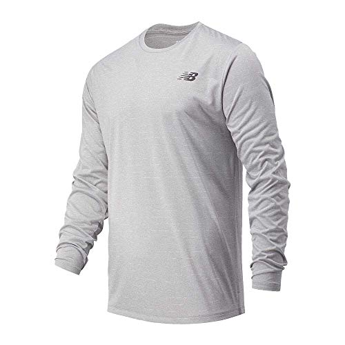 New Balance Men's Sport Tech Long Sleeve, Athletic Grey , Small